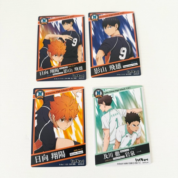 Accents | Anime Official Collectibles Haikyu Haikyuu Cards | Poshmark